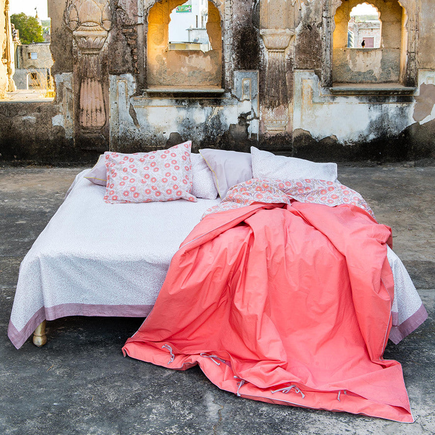 Sunflower Coral Sheet – Reva Home